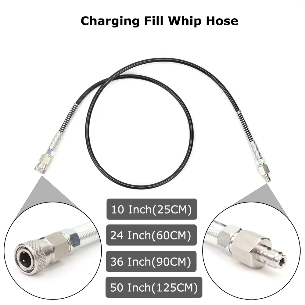 New High Pressure Whip Hose Charging Hose For Paintball Airsoft PCP ...