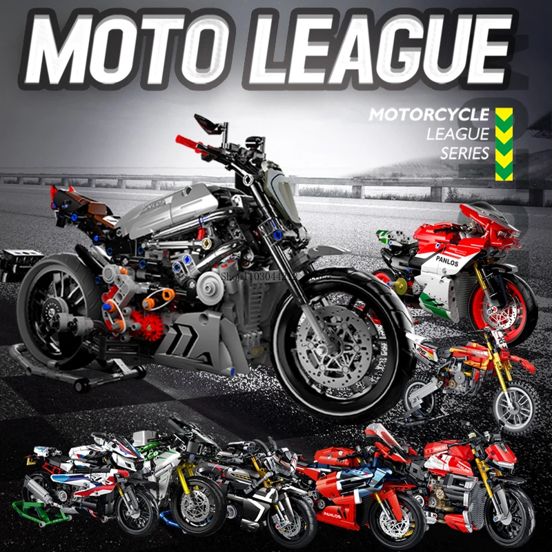 912pcs-City-Technical-Motorcycle-Moto-Car-Model-Building-Blocks-Racing ...