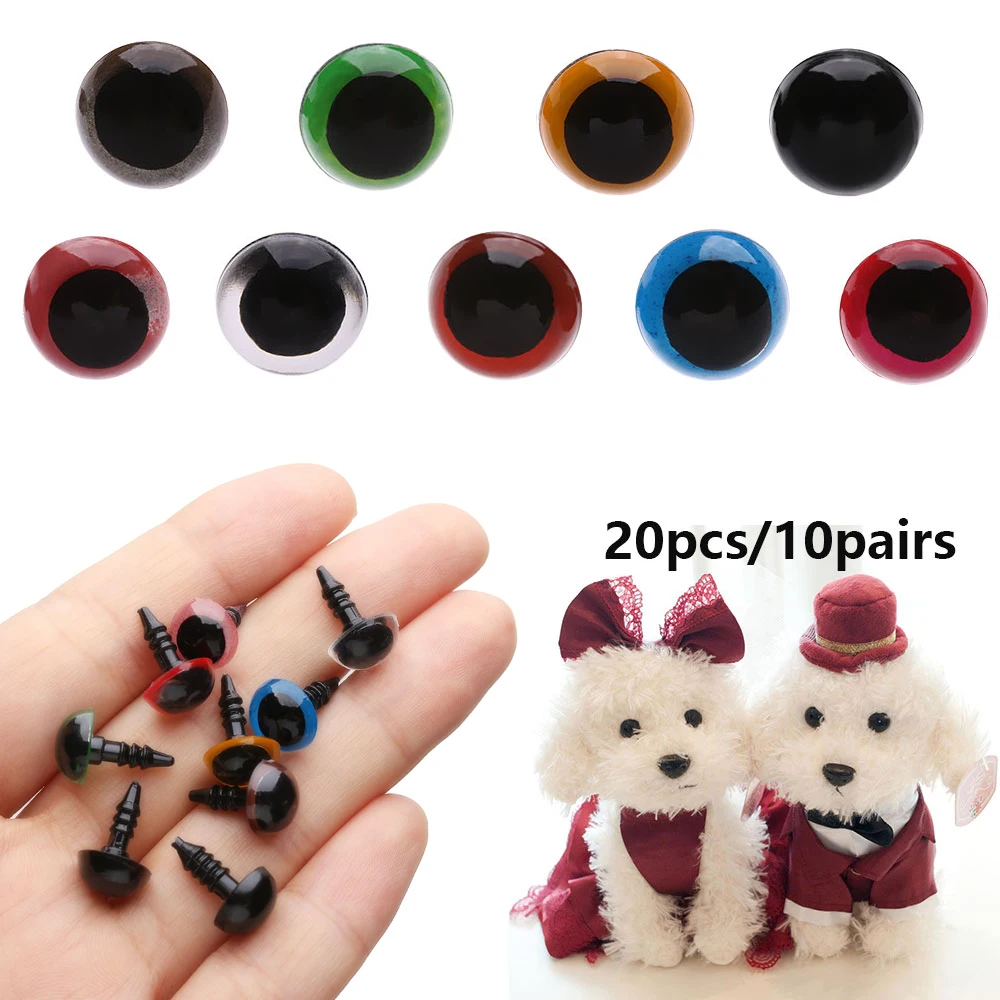 20Pcs-10Pairs-8-10-12-14mm-Plastic-Puppet-Crystal-Eye-with-Washer ...