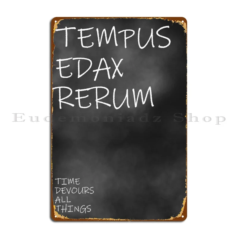 Time-Devours-All-Things-Metal-Plaque-Poster-Printing-Mural-Garage-Print ...