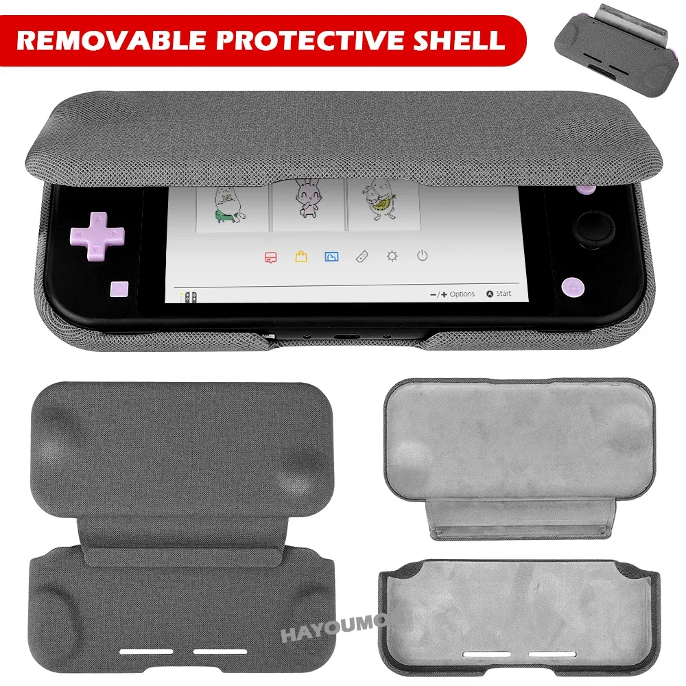 New For Switch Lite Flip Cover Protective Case Detachable Magnetic ...