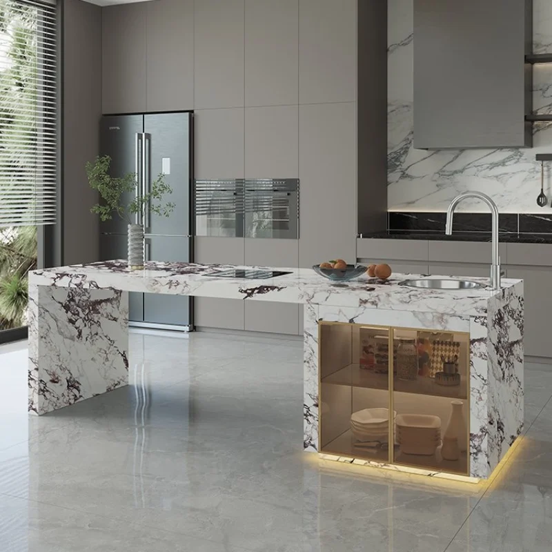 Island-dining-table-integrated-kitchen-luxurious-stone-guide-inverted ...