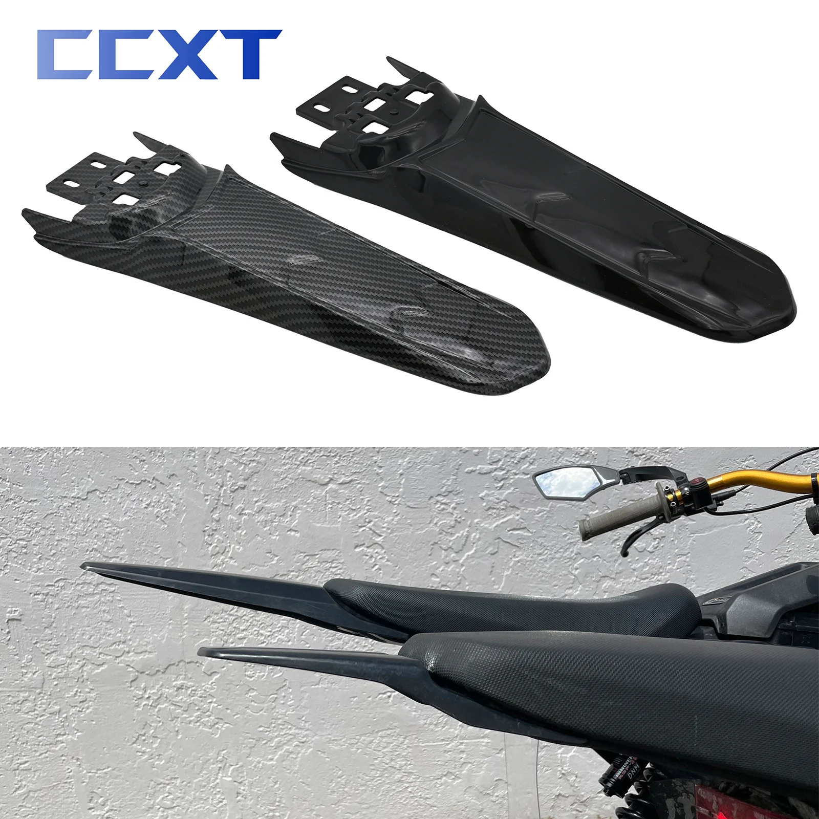 Modified-Extended-Longer-Rear-Fender-Extra-Long-Dirt-Pit-Mudguard-Tail ...