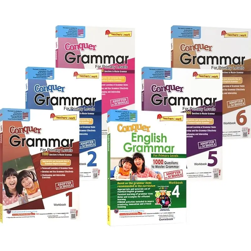 6-Pcs-Set-SAP-Conquer-Grammar-Workbook-Grade-1-6-English-grammar ...