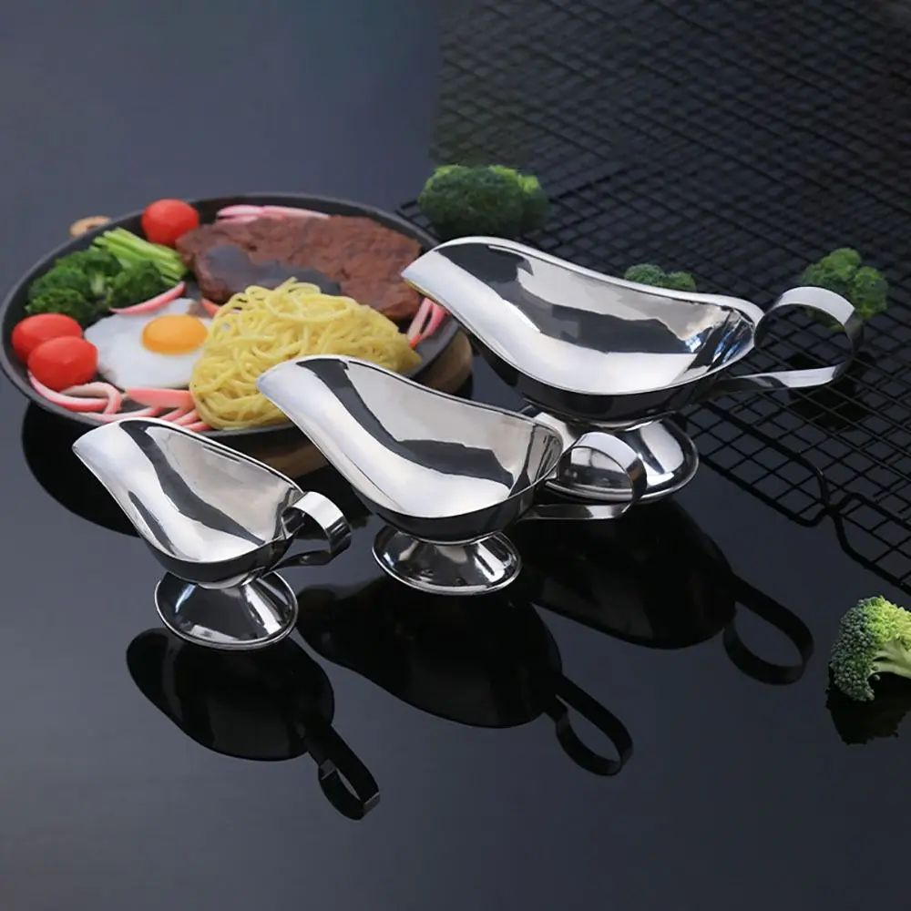 Pack Dining Gravy Boat Sauce Serving Boat Metal Sauce Cups Server ...