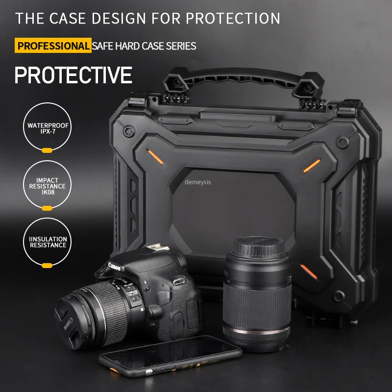 Outdoor Hunting Gun Safety Case with Foam Padded Camera Protective Case ...