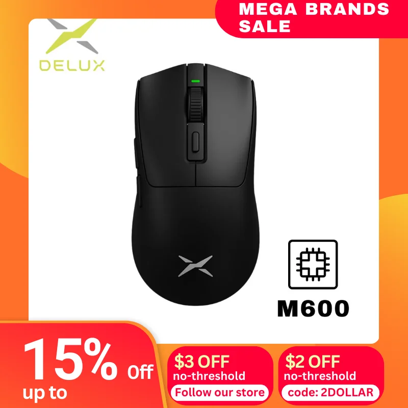 Delux-M600-Gaming-Mouse-49g-Lightweight-Wireless-2-4G-Wired ...