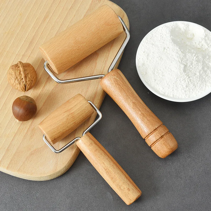 Wooden-Rolling-Pin-Hand-Dough-Roller-for-Pastry-Fondant-Cookie-Dough ...