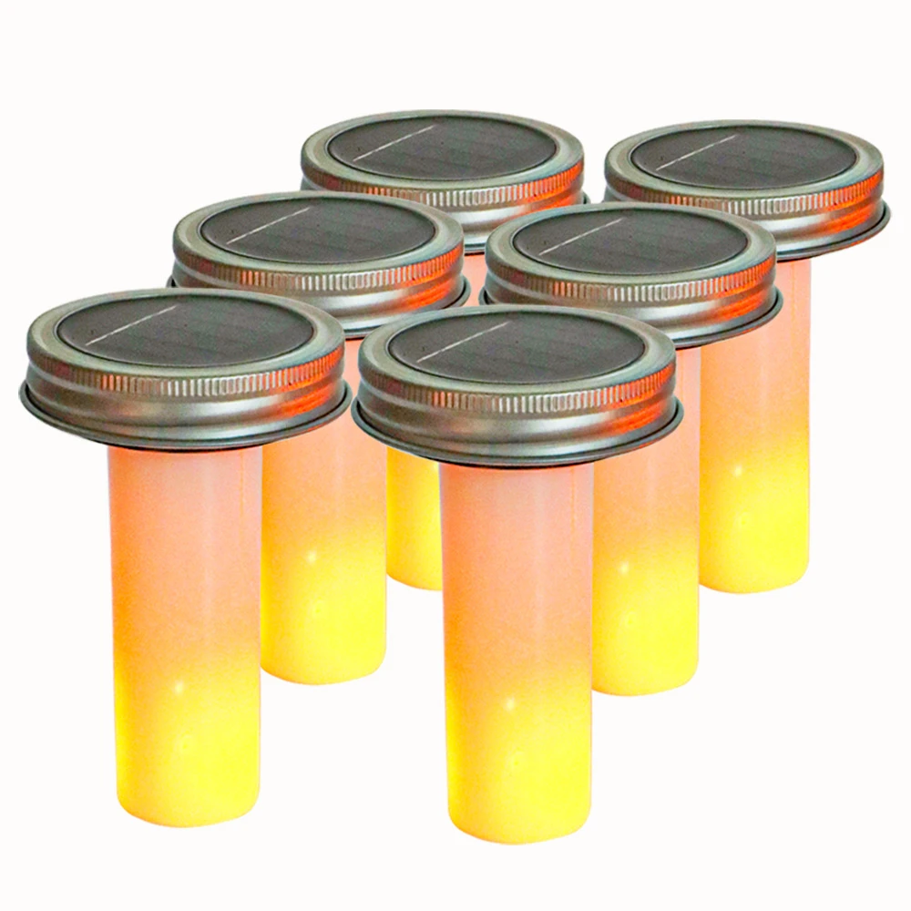 LED-Solar-Mason-Jar-Lights-2-4-8-12PCS-Bottle-Cap-Flame-Lamp-Waterproof ...