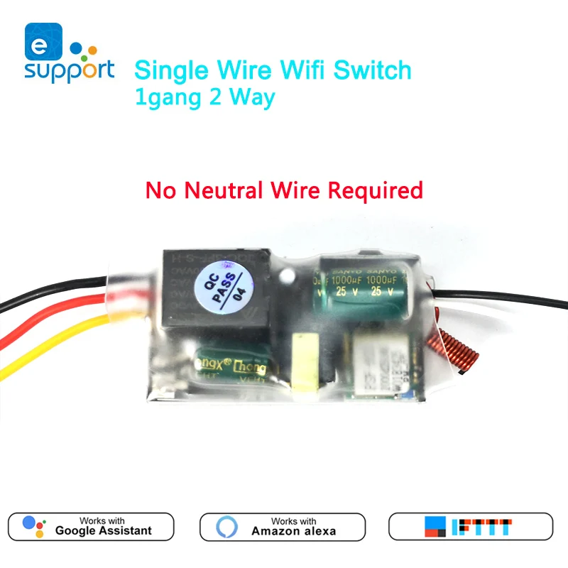 eWelink-Single-Wire-WIFI-Module-1gang-2-way-RF433Mhz-no-neutral-wire ...