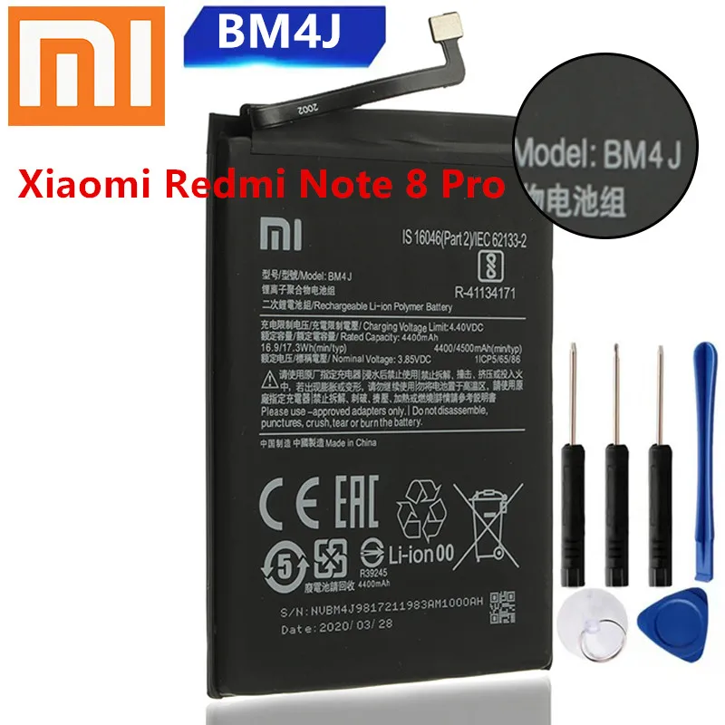 Batería BM4J 2020 Original para Xiaomi Redmi Note 8 Pro Note8 Pro, 100% ...