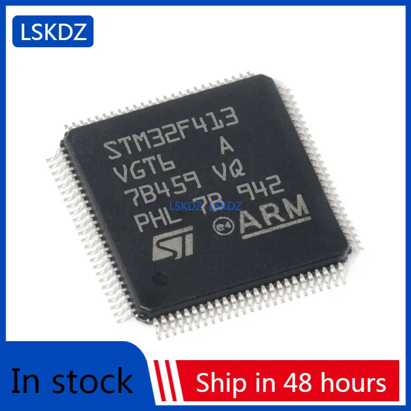 1 100 PCS STM32F413VGT6 LQFP100 STM32F413 32 bit Microcontroller r STM32F413VGT6 LQFP100 ...