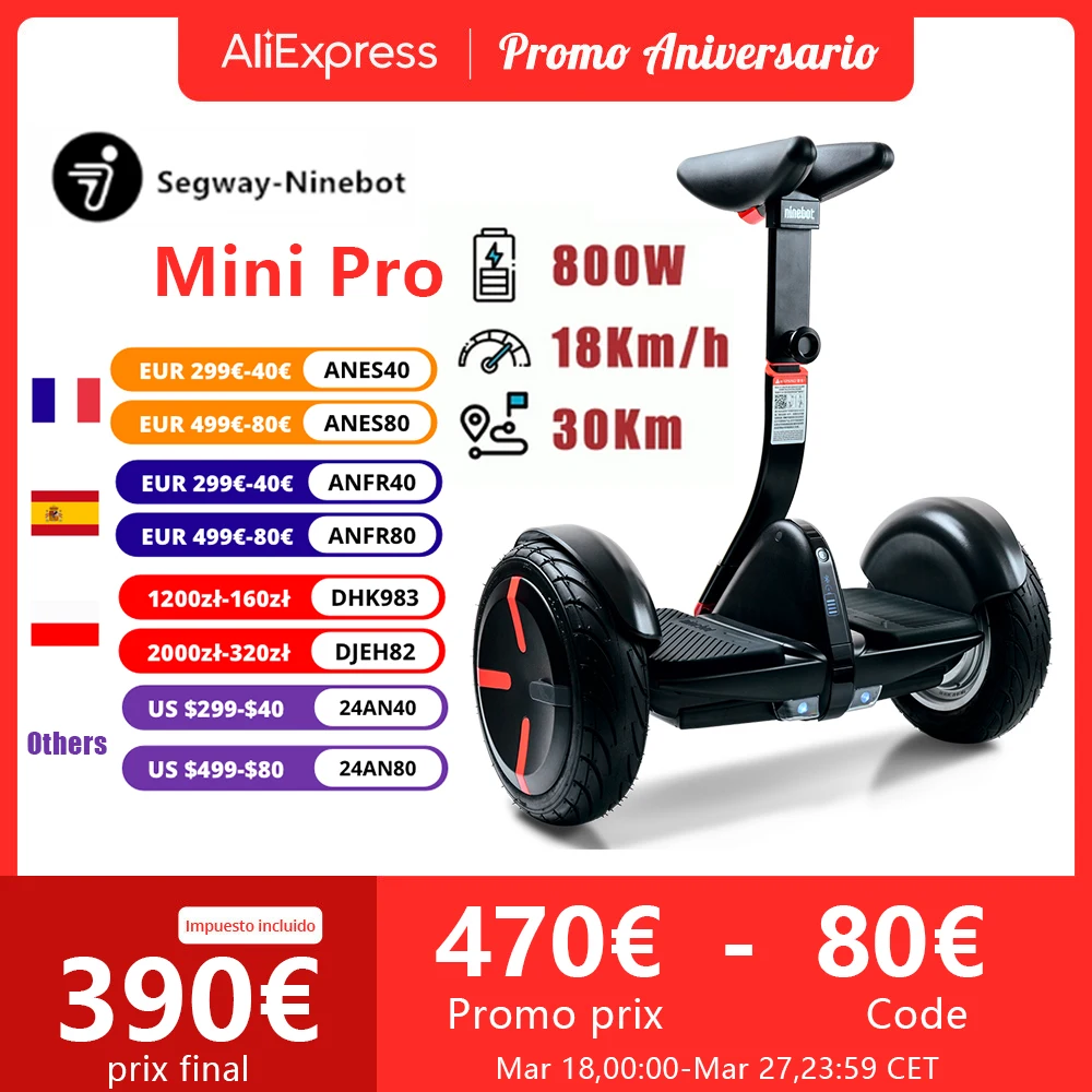 EU-STOCK-Original-Ninebot-By-Segway-Mini-Pro-Self-Balancing-Electric ...