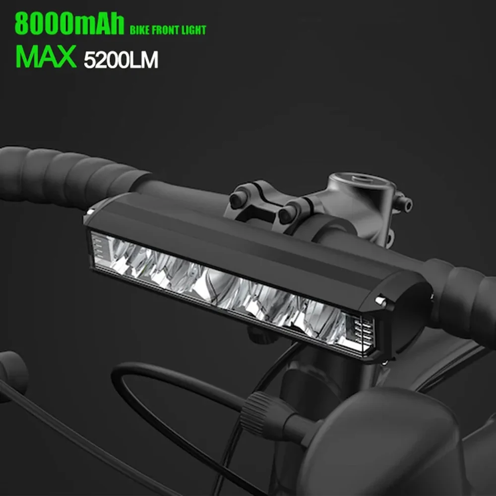 Bicycle-Light-Front-5200Lumen-Bike-Light-8000mAh-Waterproof-Flashlight ...