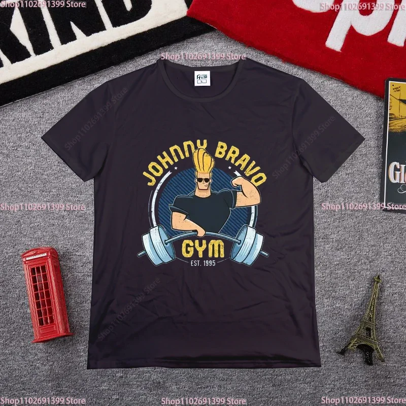 Funny-Tshirt-Johnny-Bravo-Biceps-graphic-T-Shirt-Red-MuscleNerd ...