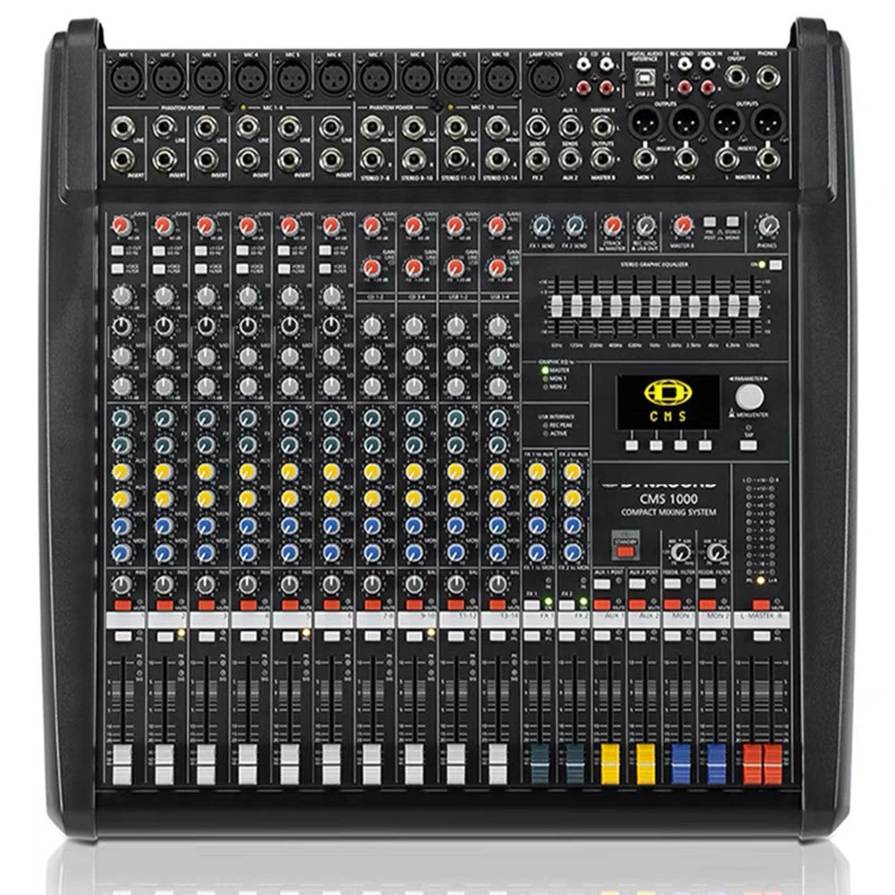 Professional-Audio-Mixer-com-tampa-Sound-Console-sistema-de-mistura ...