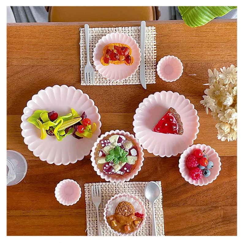 8PCS-Miniature-Dollhouse-Kitchen-Food-Dessert-Dish-1-6-Scale-Tableware ...