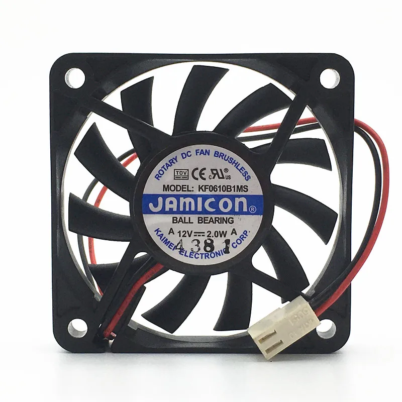 JAMICON KF0610B1MS DC 12V 2.0W 60x60x10mm 2-Wire Server Cooling Fan ...