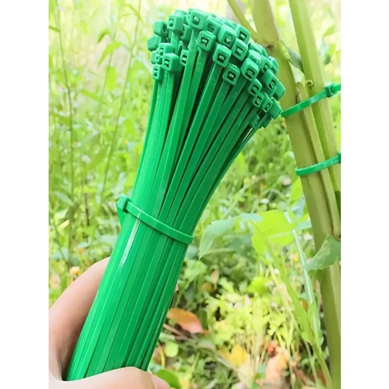 100pcs-A-set-of-Gardening-Strapping-zip-Ties-Plastic-Winding-Plant ...