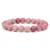 Fashion Natural Stone Pink Angelite Beads Bracelet 8mm Sunstone Beaded ...