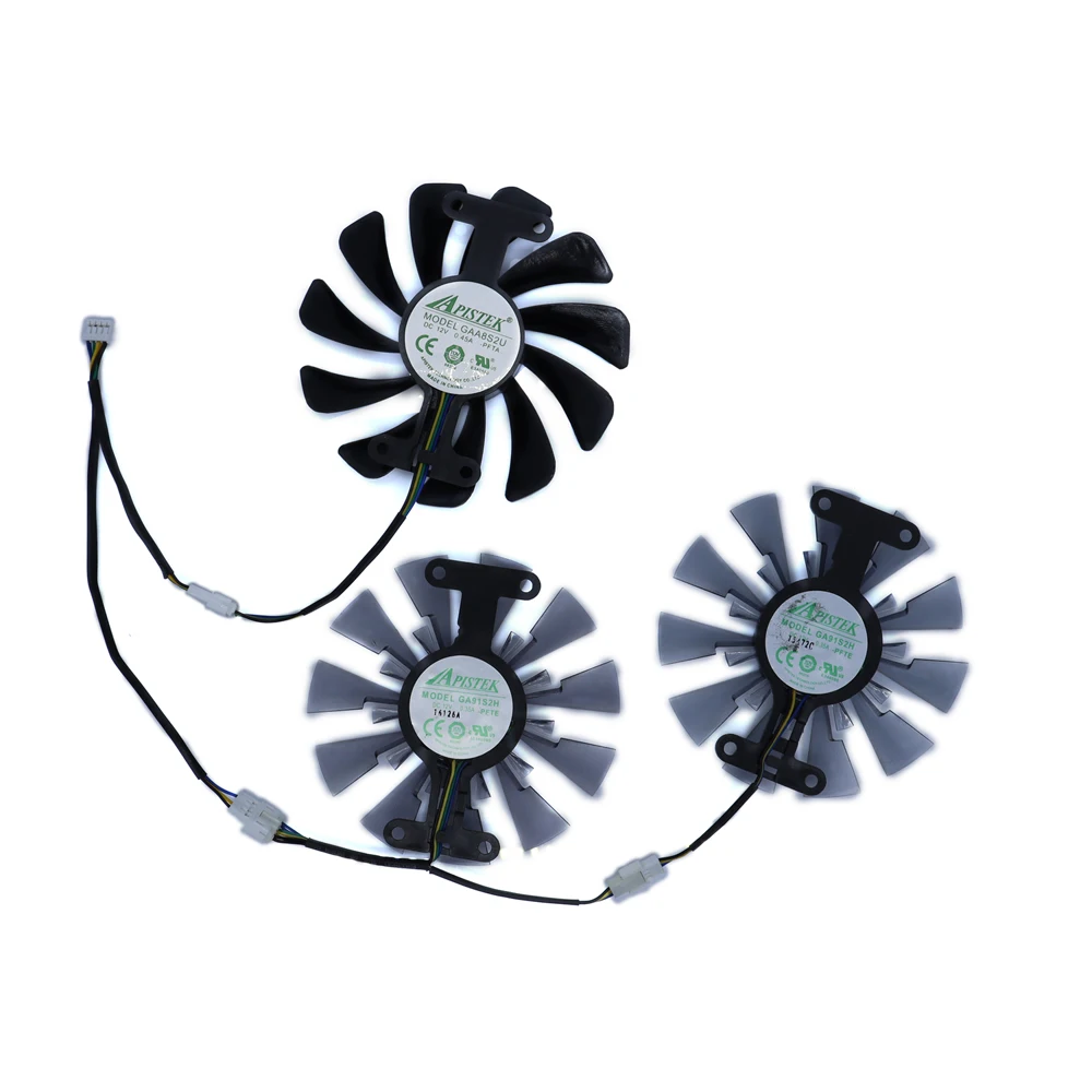 3Pcs/Set,GPU Cooler,Graphics Cards Fan,GAA8S2U GA91S2H,For SOYO RX 5700 ...