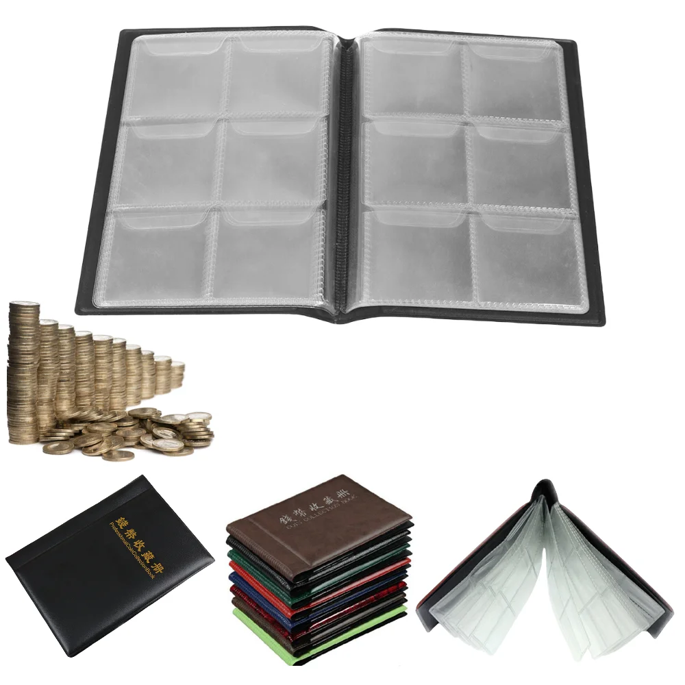60-Pockets-Coin-Holders-Collecting-Album-Storage-Coin-Collection ...