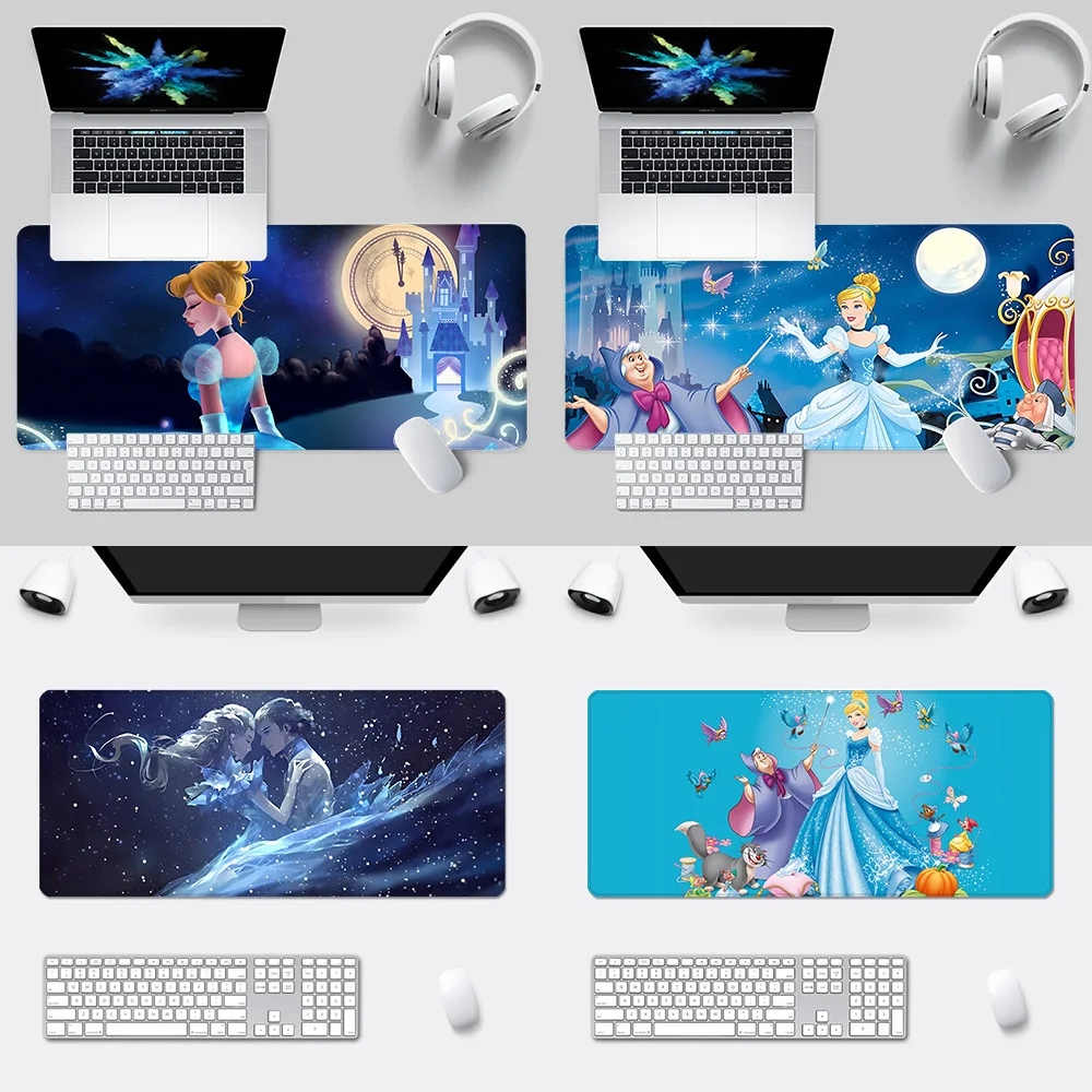 Cinderella Mousepad HD Printing Computer Gamers Locking Edge Non-slip ...