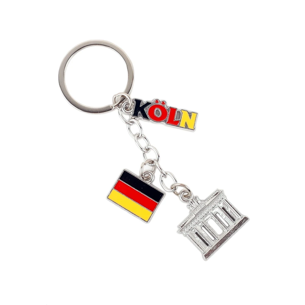 Fashion-K-ln-Keychain-with-German-Flag-And-Brandenburg-Gate-Charm-for ...