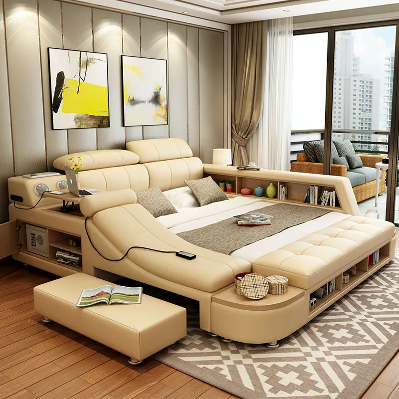 Cama-de-casal-com-King-Frame-Master-Luxury-Bed-Modern-Multifunctional-Bedroom-Furniture-Est-tica ...