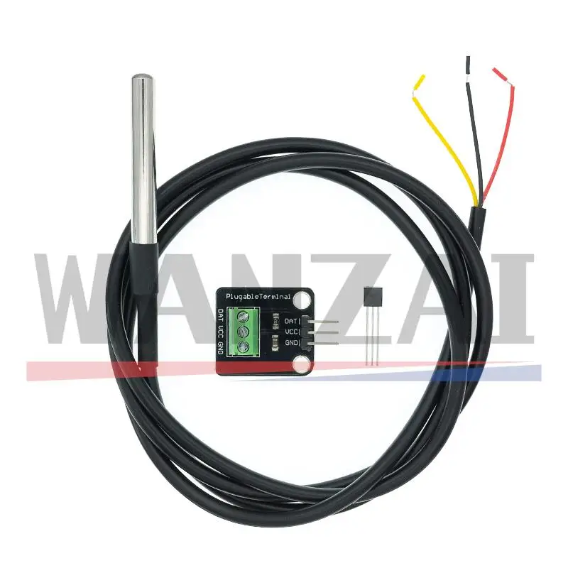 DS18B20-Temperature-Sensor-Module-Kit-Waterproof-100CM-Digital-Sensor ...