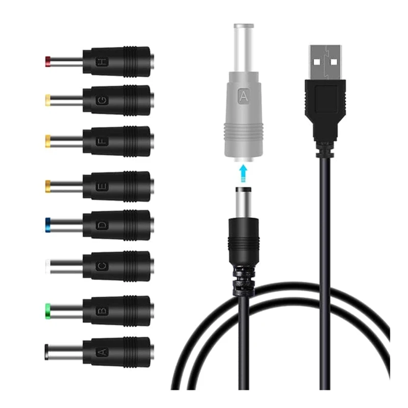 Universal-USB-To-DC-Power-Cable-Kit-With-8-Adapters-Ideal-For-Routers ...