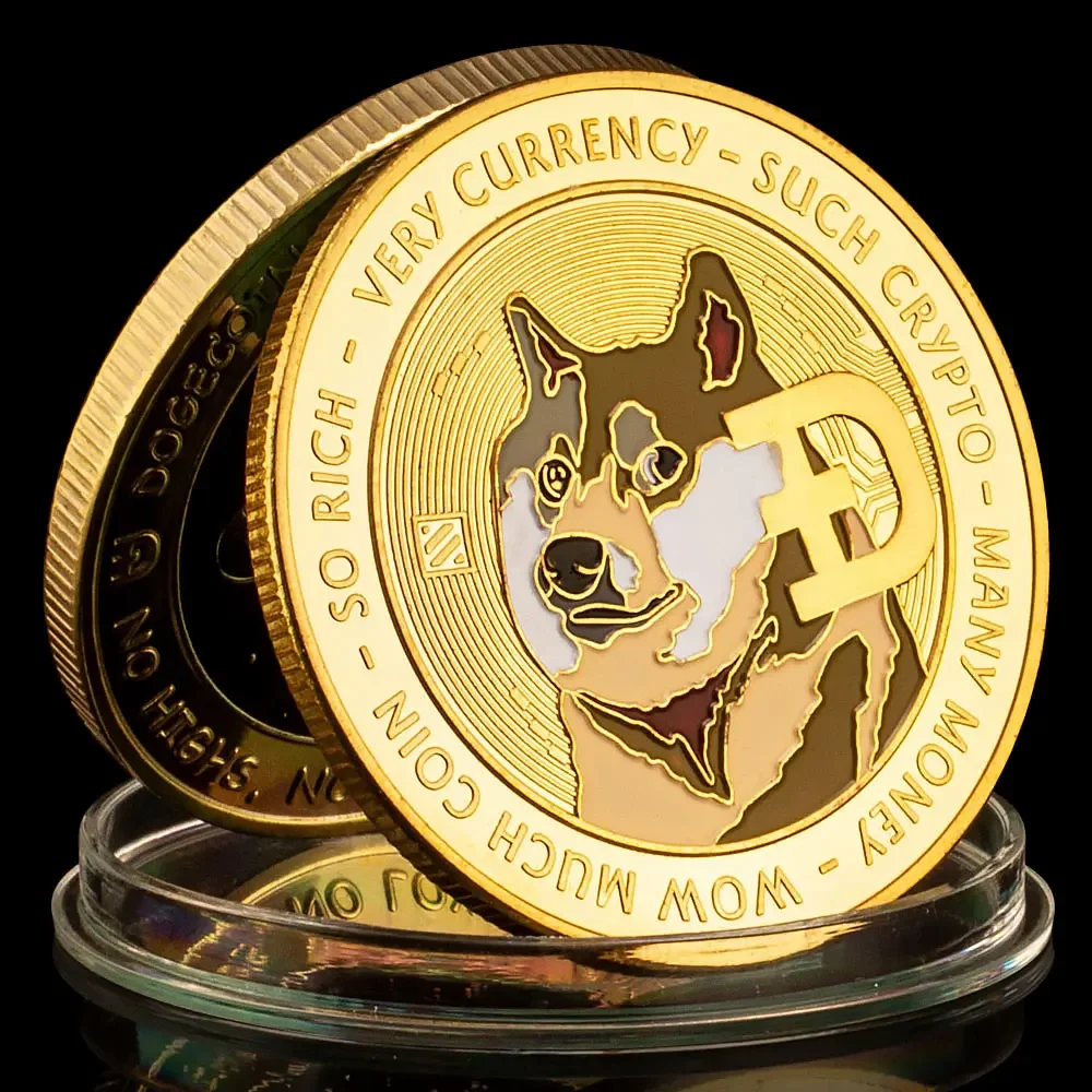 Dogecoin-Cryptocurrency-Coin-Musk-and-Doge-To-The-Moon-Collectible ...