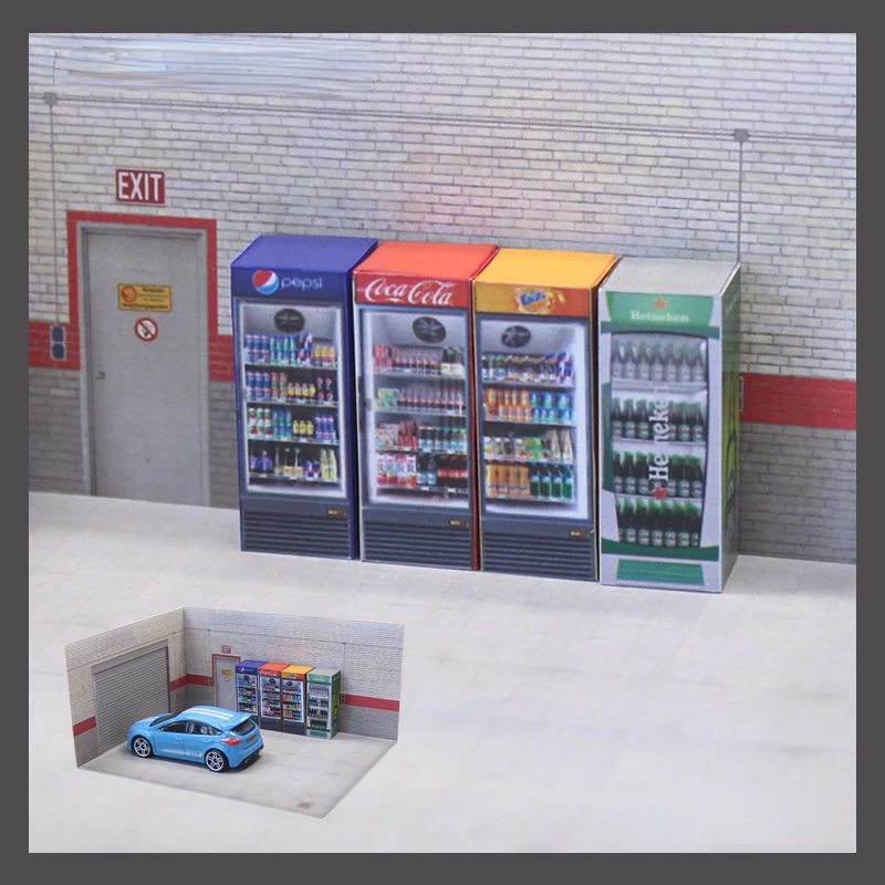 1-64-Scale-Diorama-Model-Vending-Machine-Beverage-Cabinet-City-Street ...