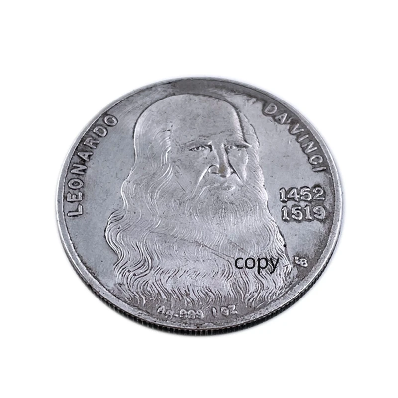 The-Italian-leonardo-Da-Vinci-silver-collection-Coin-wallet-keeper ...
