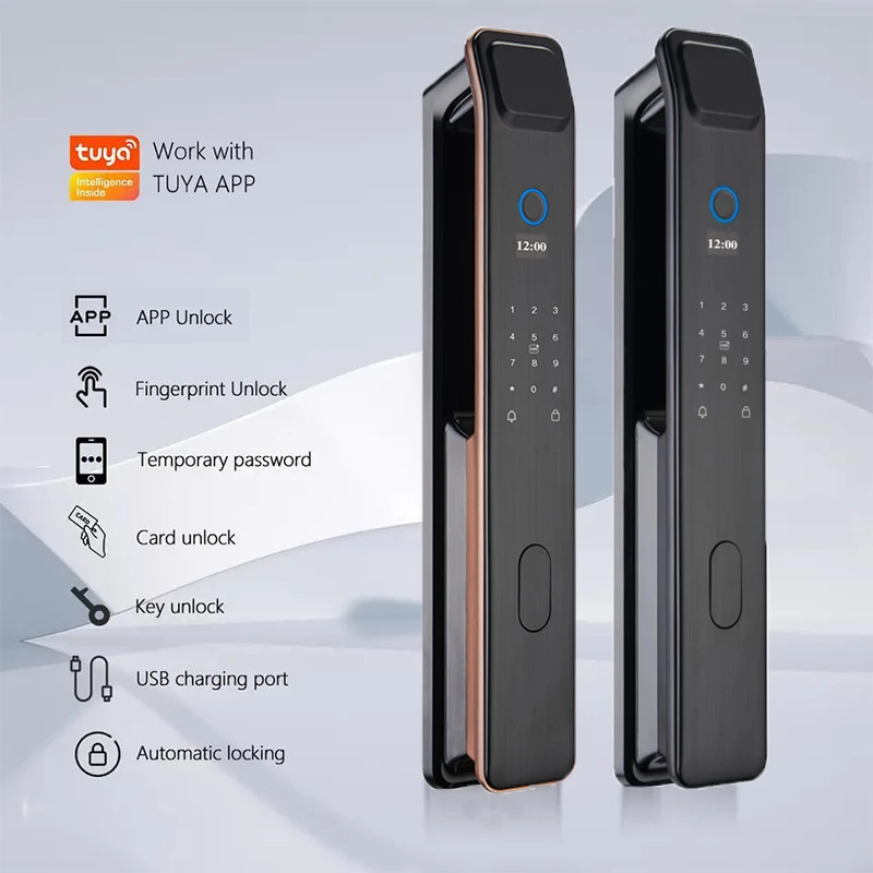 TUTA-Fully-Automatic-WIFI-APP-Smart-Lock-Fingerprint-Biometric-Card-Key ...