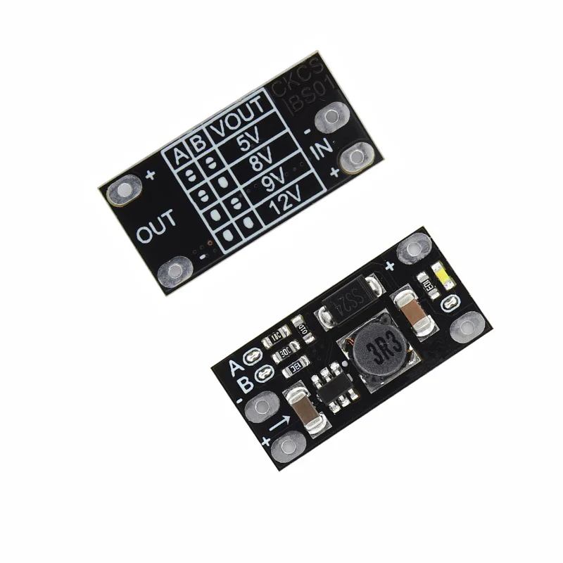 3.7V To 12V Mini DC-DC Boost Module 5V/8V/9V/12V Output Lithium Battery ...