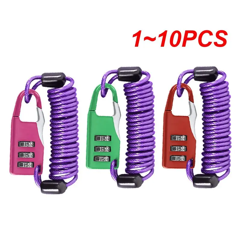 1-10PCS-Digit-Code-90cm-Locker-Portable-Password-Helmet-Lock-Door ...