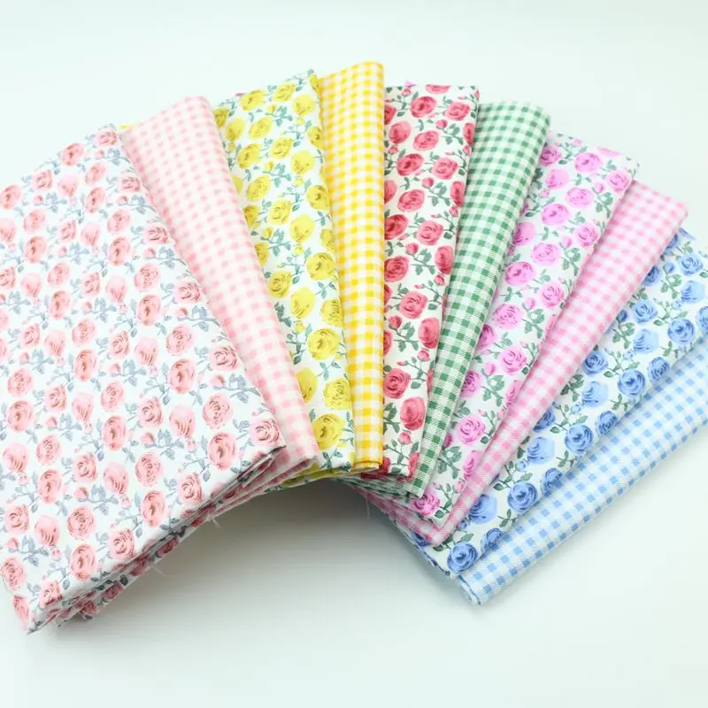 160cm-50cm-Small-rural-rose-cotton-fabric-DIY-bedding-apparel-dress ...