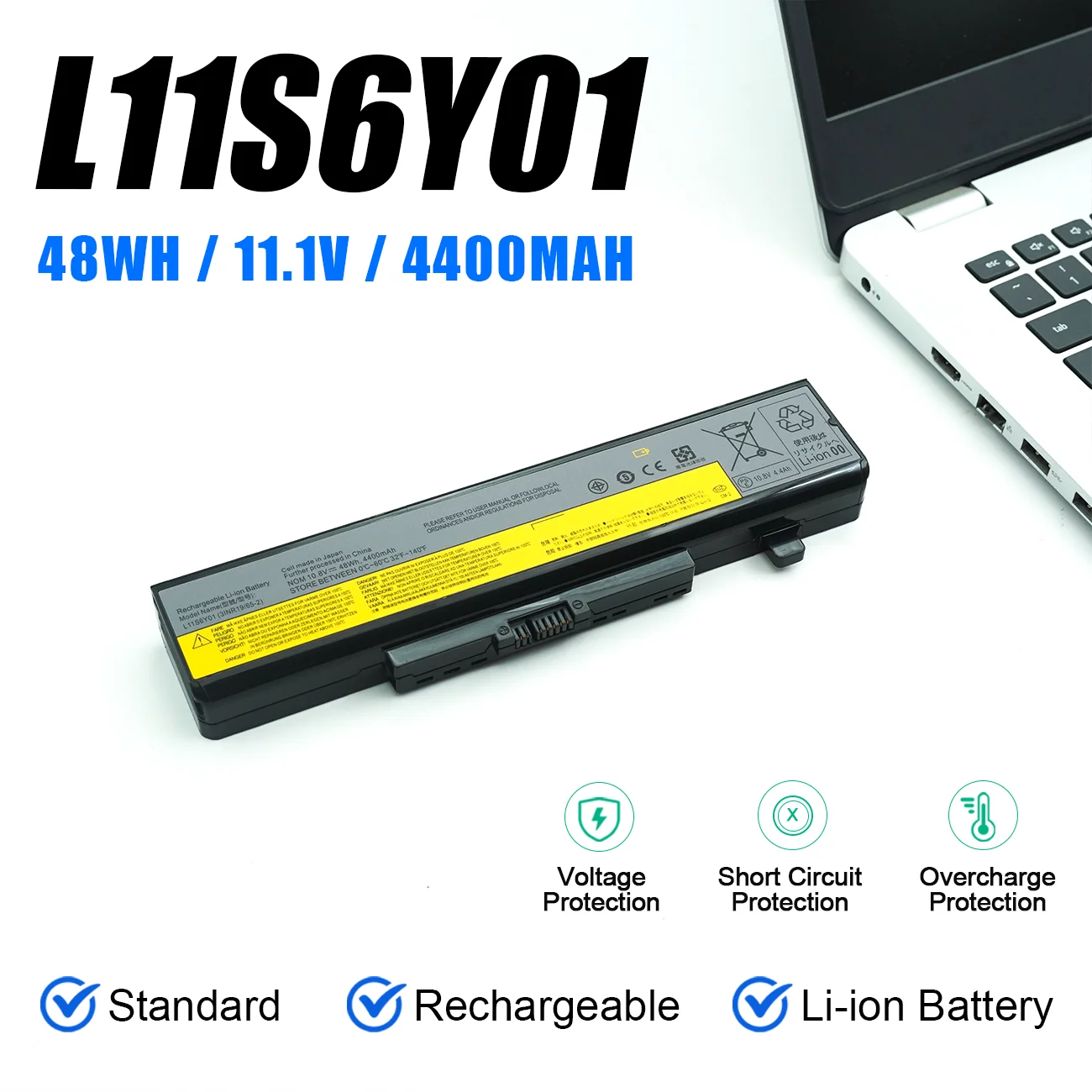 L11L6Y01 L11S6Y01 Laptop Battery for Lenovo G480 G485 G510 G580 G585 ...
