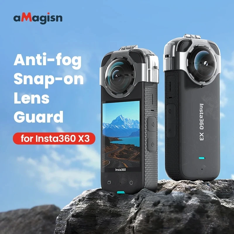 aMagisn-Anti-fog-Snap-on-Lens-Guard-For-Insta360-X3-Transparent-Lens ...