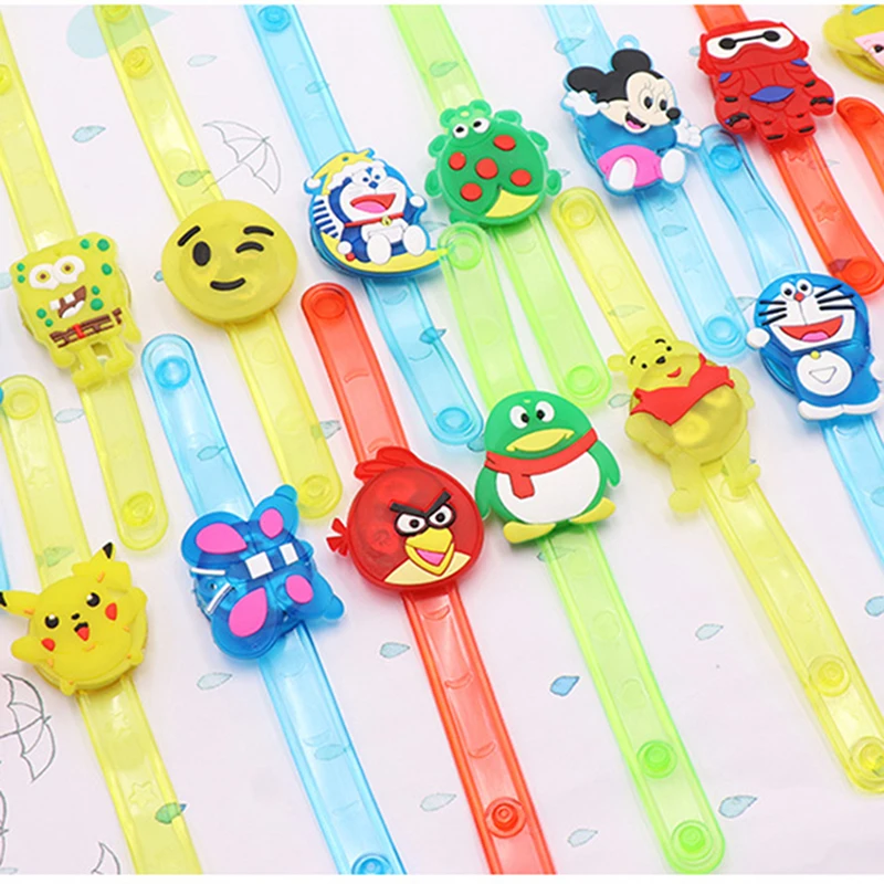 Luminous Wrist Band Watch For Kids Girl Boy Cute Cartoon Bracelet LED ...