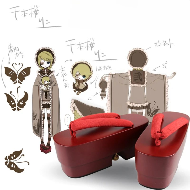 Japanese-Geta-Anime-Coplay-Shoes-Cos-Wedge-Sandals-Women-Slippers ...