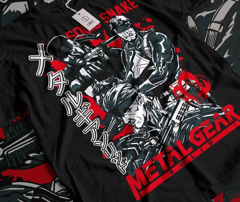 MGS1 - Snake shirt, Metal gear Solid retro shirt, Gift for fans, Snake ...