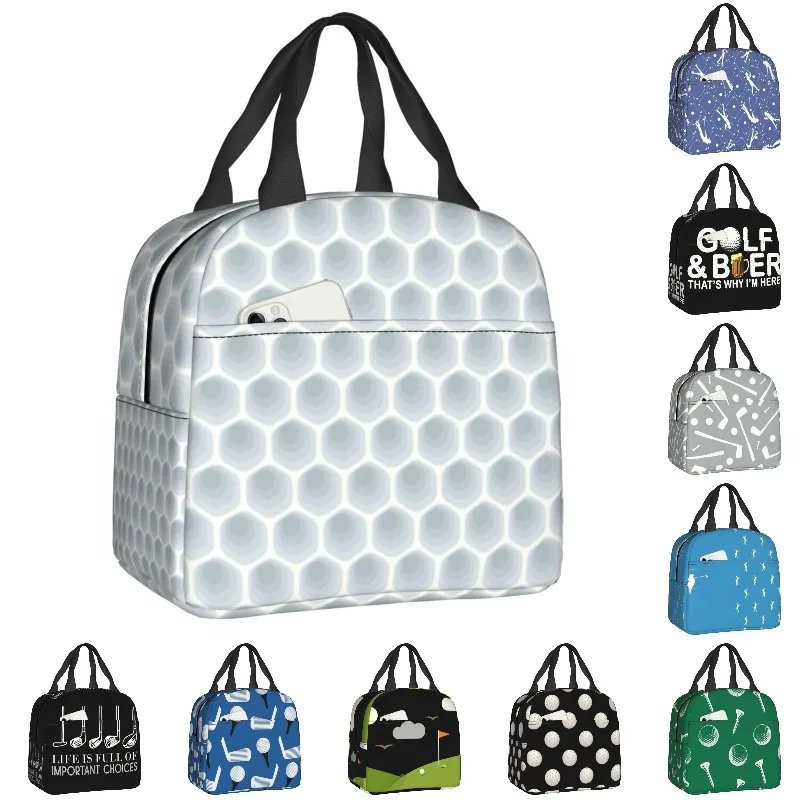 Golf-Ball-Sports-Insulated-Lunch-Bags-for-Outdoor-Picnic-Golfer-Lover ...