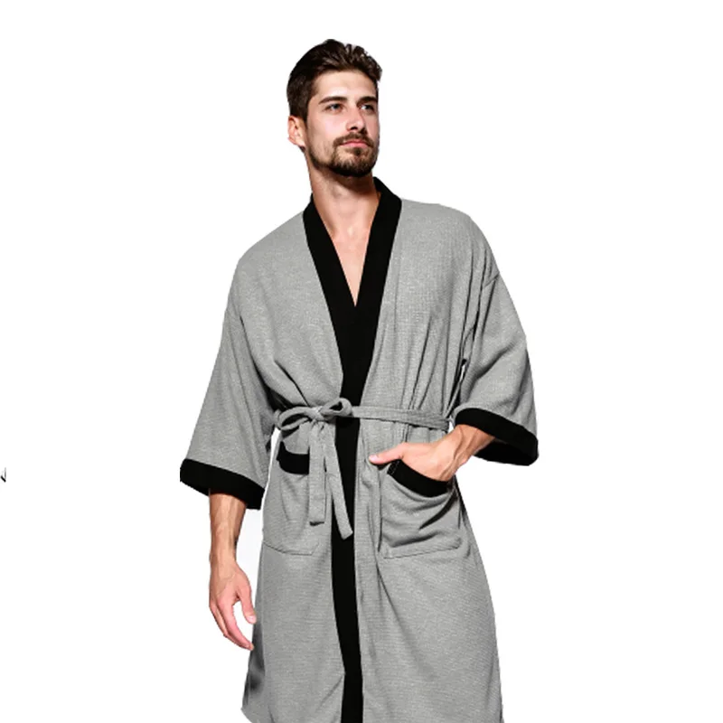 Albornoz de talla grande para hombre, ropa de dormir, pijama de talla ...