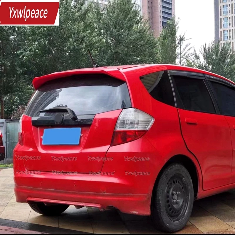 For-Honda-Fit-Jazz-Spoiler-2008-2013-High-Quality-ABS-Material ...