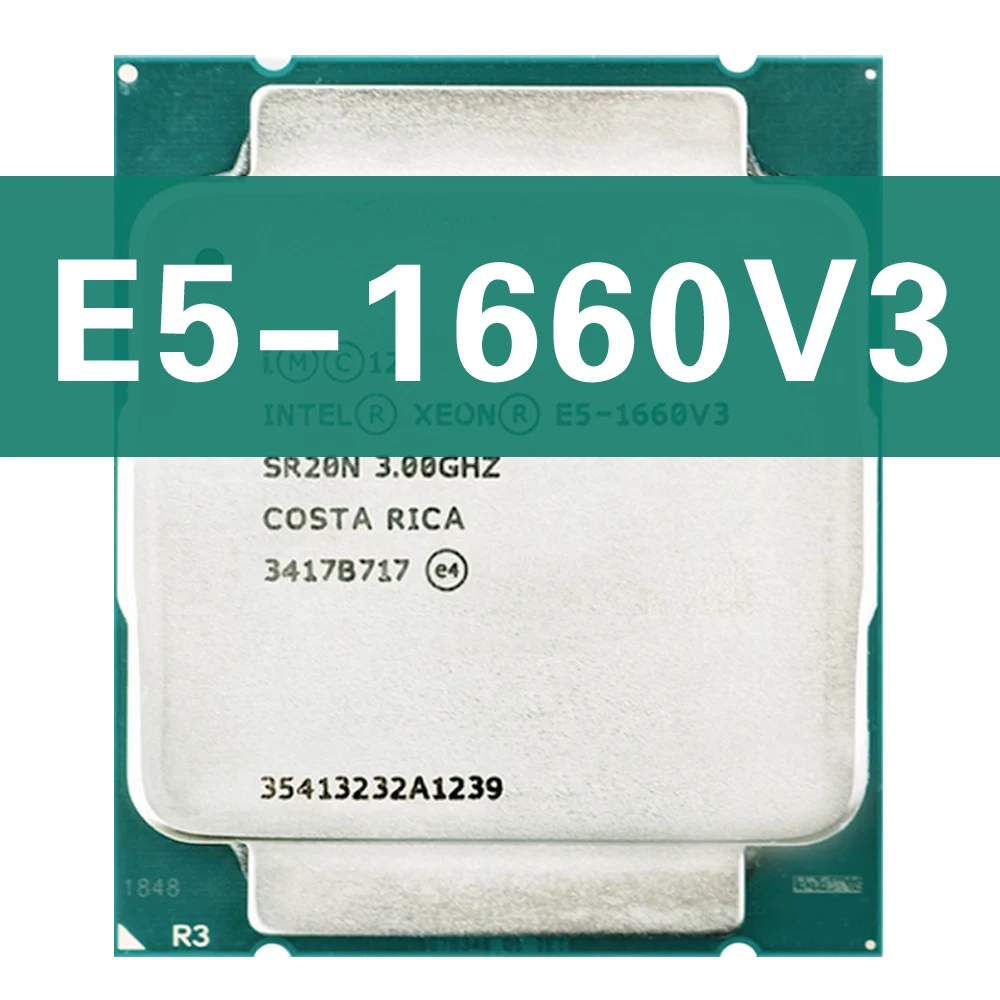 Xeon-procesador E5 1660V3 SR20N 3,0 Ghz 8 Core 140W Socket LGA 2011-3 CPU E5-1660 V3 Atermiter ...