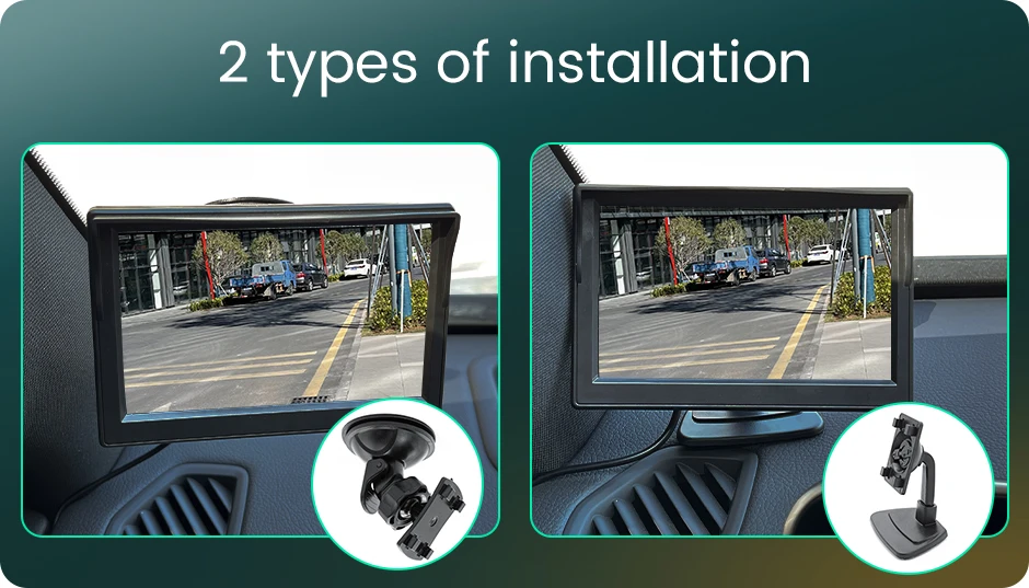 5 inch AHD IPS Monitor High Definition camera systems for cars