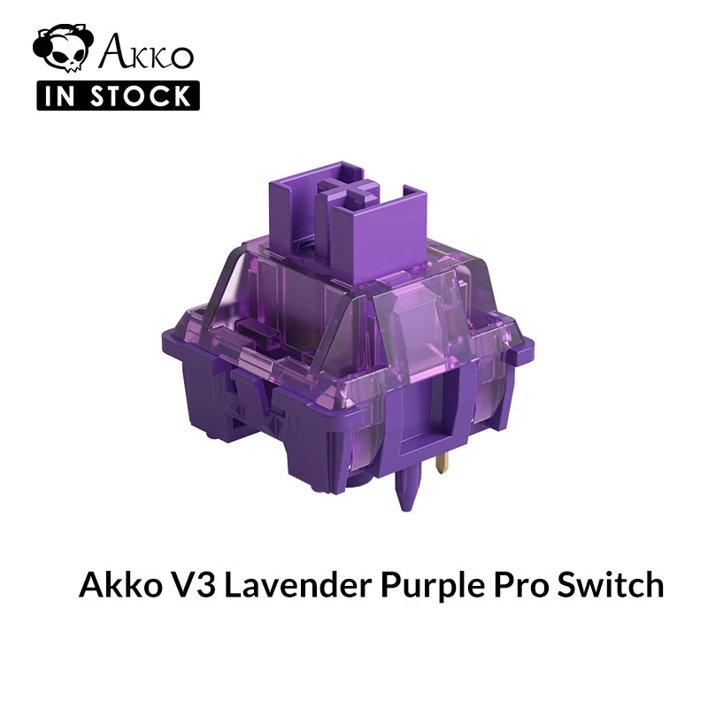 Akko-V3-Pro-Lavender-Purple-Switches-5-Pin-40gf-Tactile-Switch-With ...