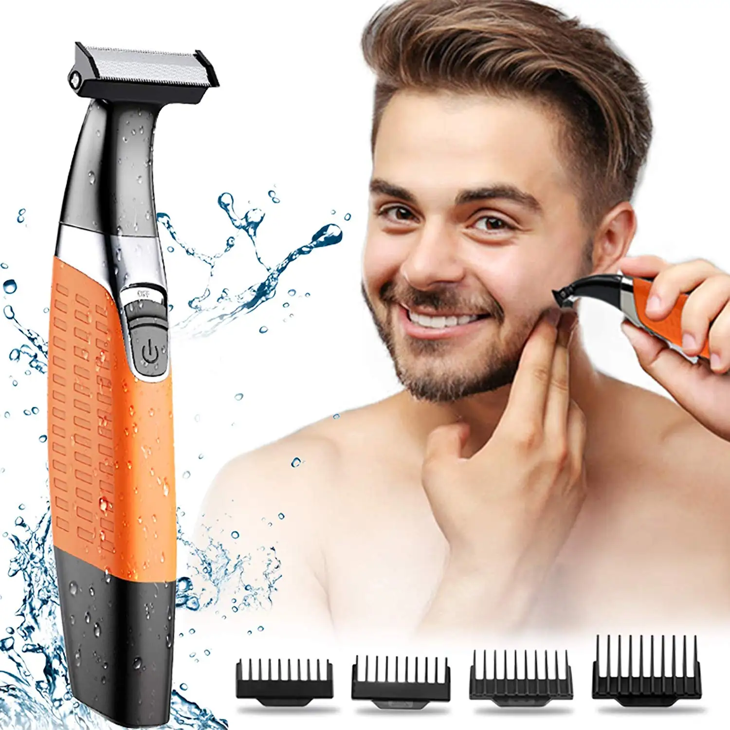 Kemei-KM-1910-Men-s-Trimmer-Professional-Waterproof-Razor-Electric ...